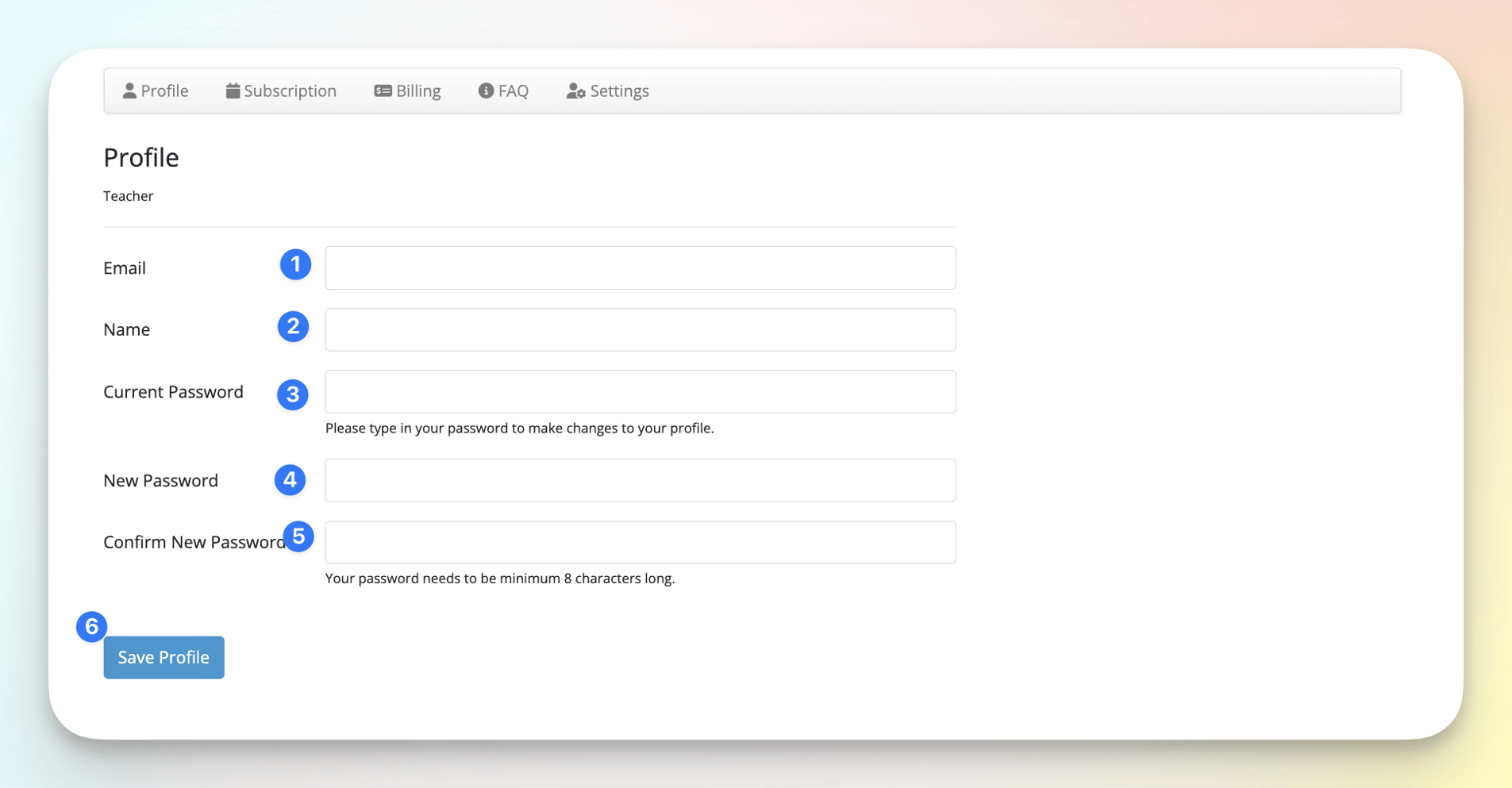 How can I edit my personal details?