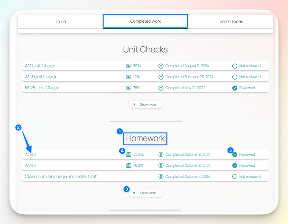How can I help my student find my feedback on their homework?