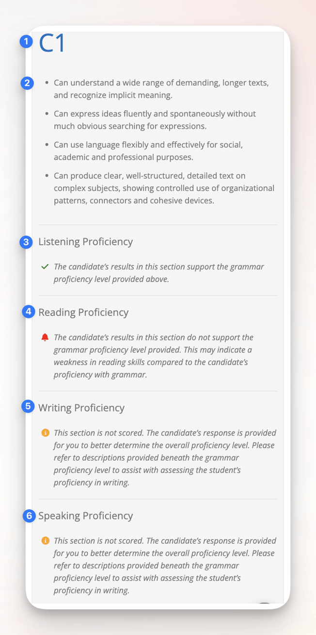 How can I review my students' placement test results?