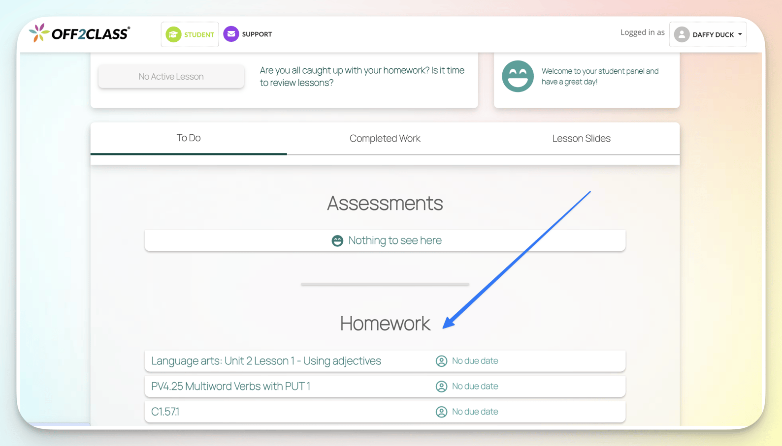 How can I assign homework?